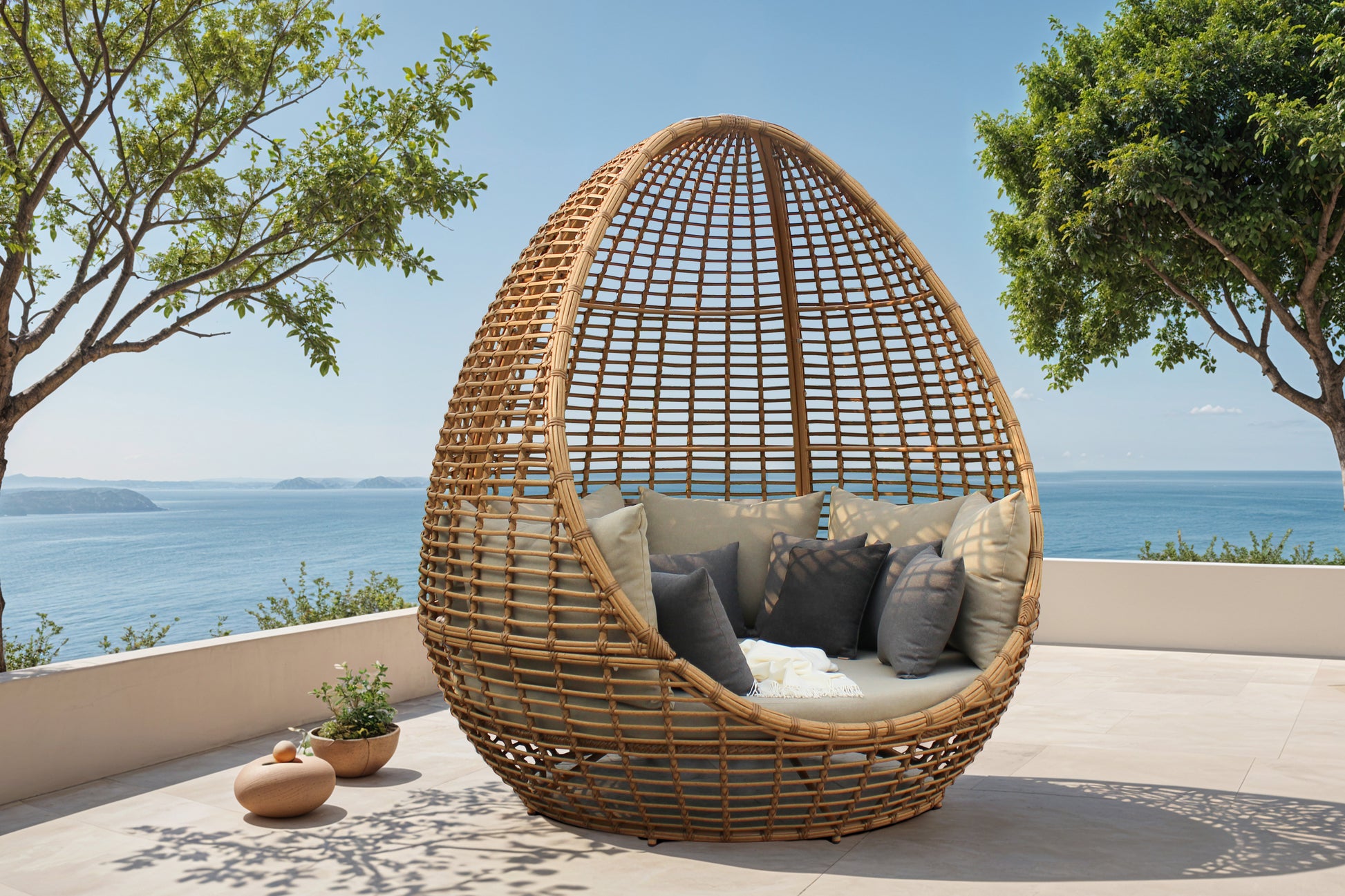 ATC Cocoon Outdoor Sun Lounger HDPE - RABD-152 | Acacia Garden Center Dubai